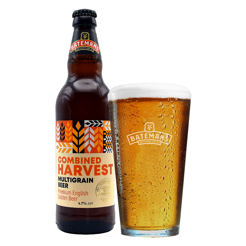 Combined Harvest 500ml Multi-grain Bottled Beer - Batemans